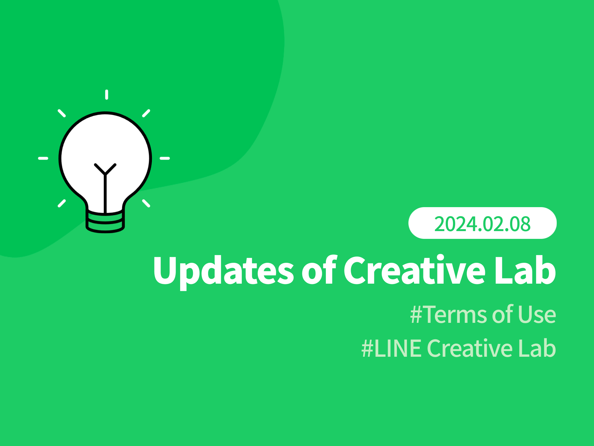 Advanced notice: Changes to the LINE Creative Lab Terms of Use