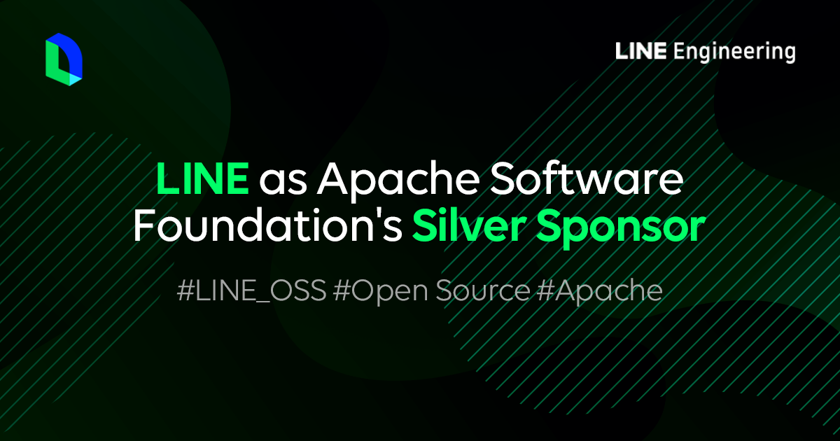 LINE as Apache Software Foundation's Silver sponsor