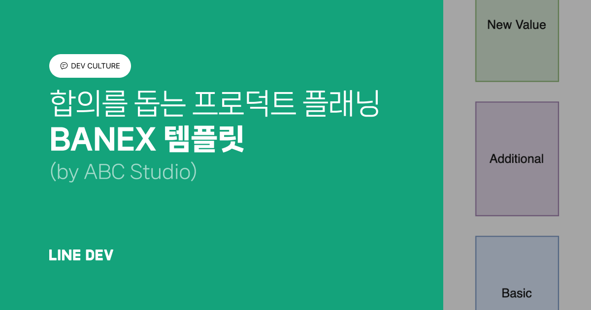 BANEX 템플릿 - 사업부터 개발까지 모든 스테이크홀더의 눈높이를 맞추는 프로덕트 플래닝