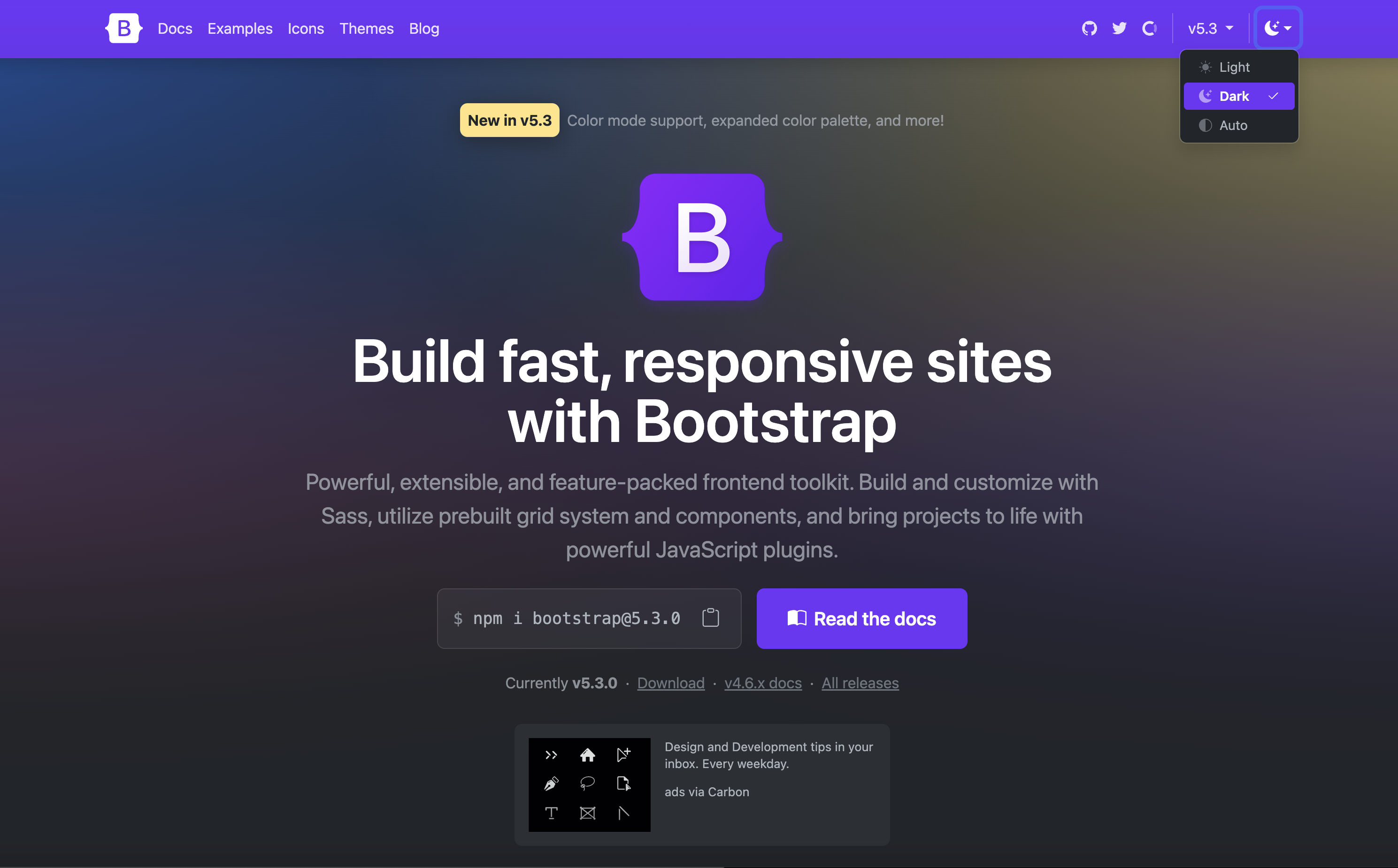 Bootstrap 5.3.1がリリースされました。