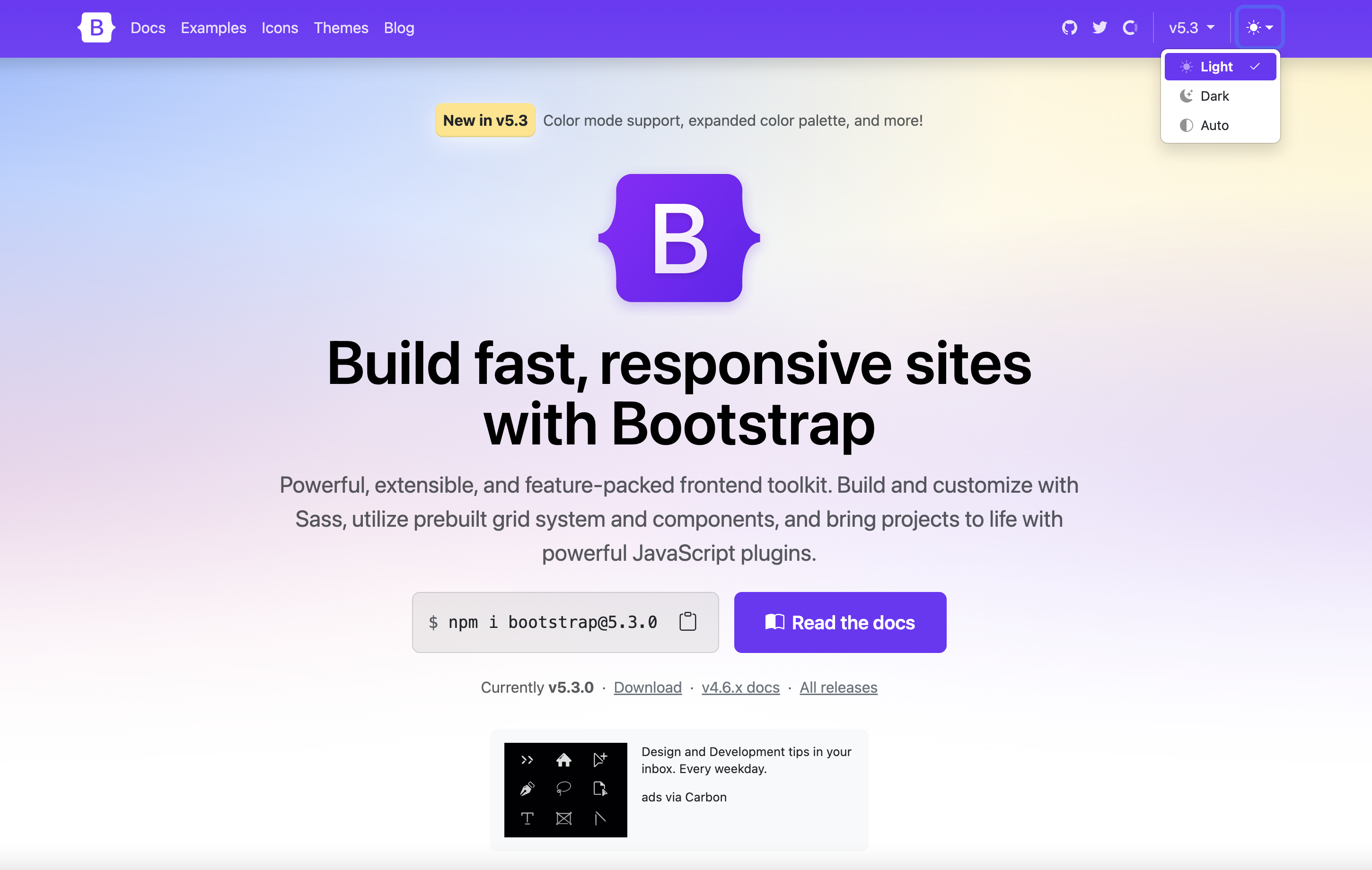 Bootstrap 5.3.1がリリースされました。