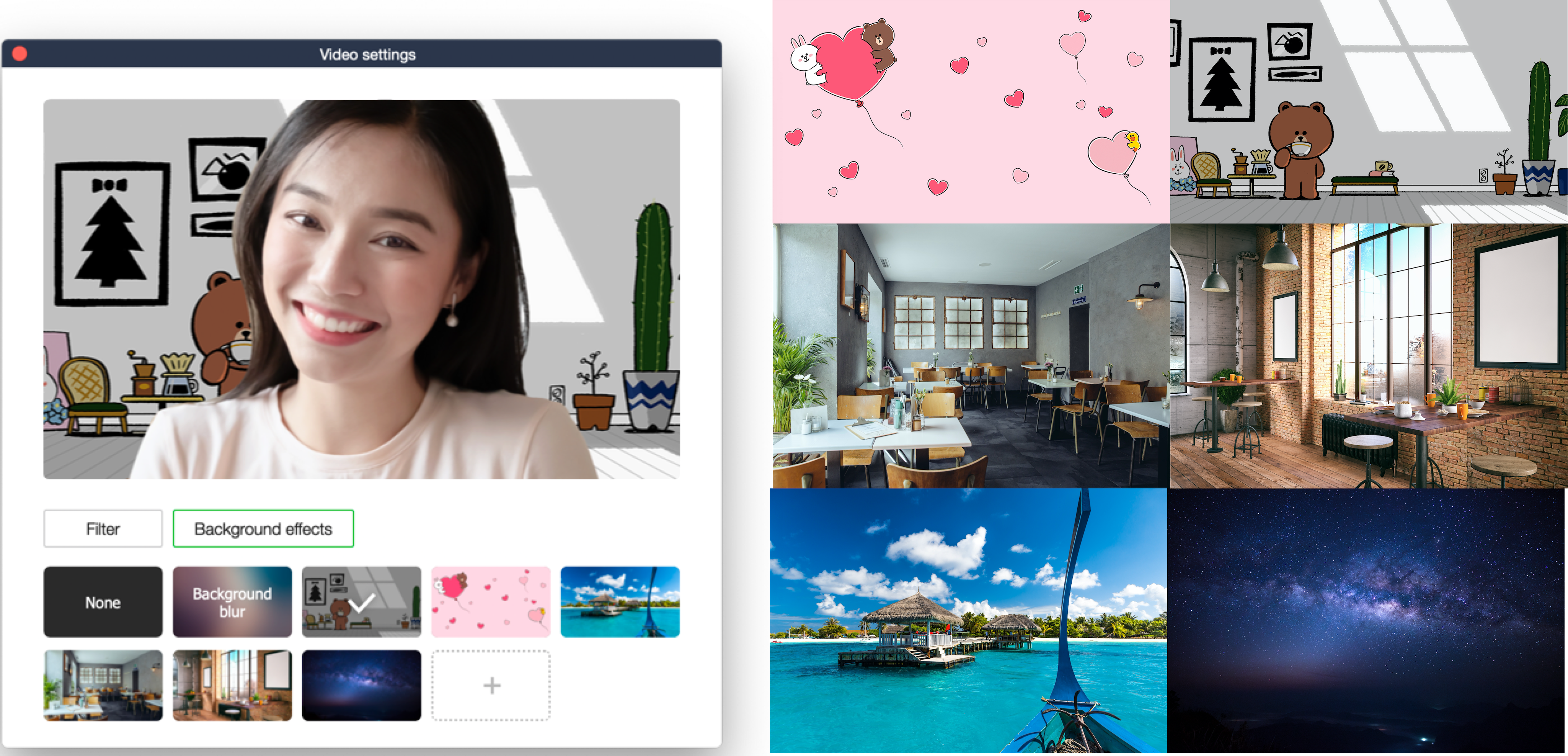 New Background Effects to Virtually Change Backgrounds on LINE Video ...