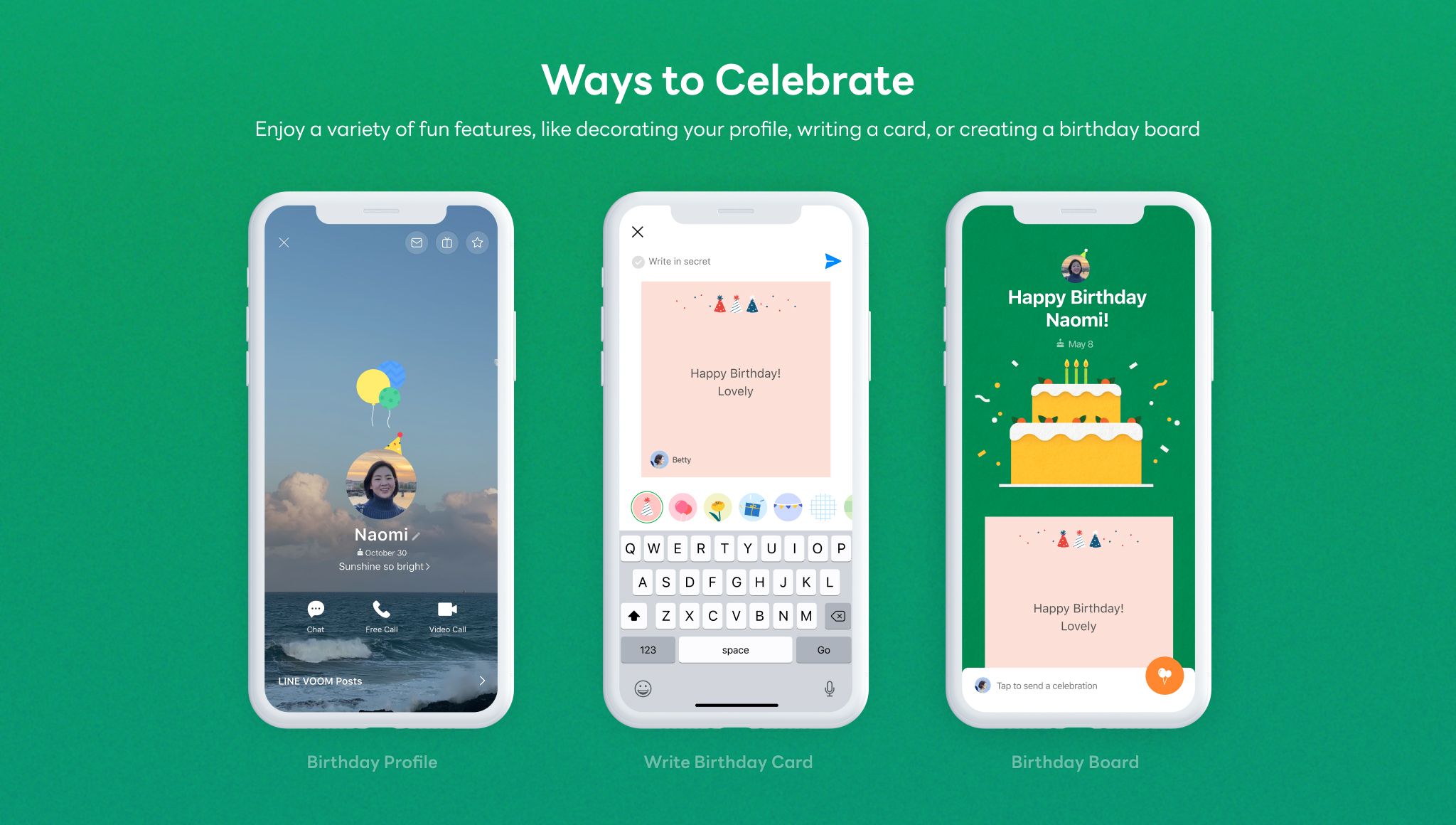 LINE CREATIVE Celebrate Your Special Day With LINE Birthday 